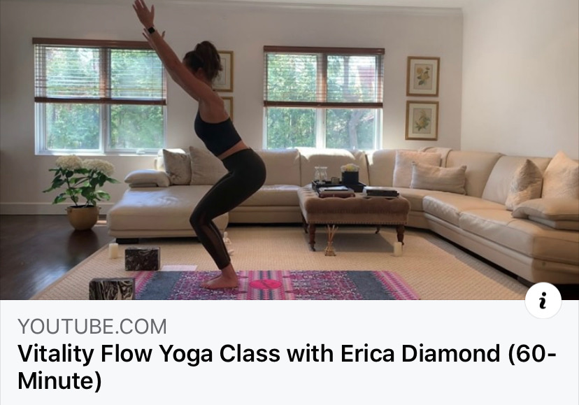 Healthy At Home: 60-Minute Vitality Flow Yoga Class - Erica Diamond